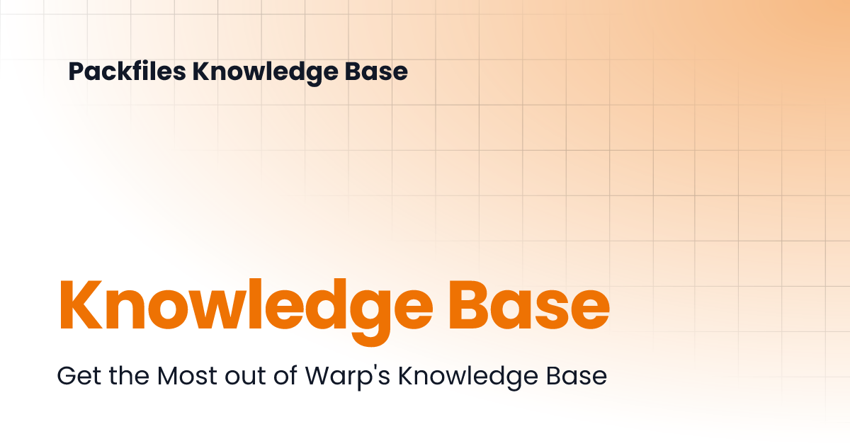 Knowledge Base | Packfiles Knowledge Base